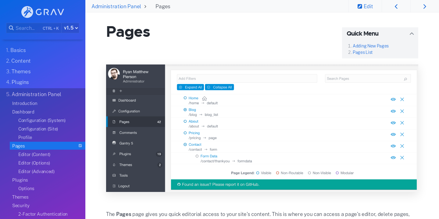 Pages | Grav Documentation