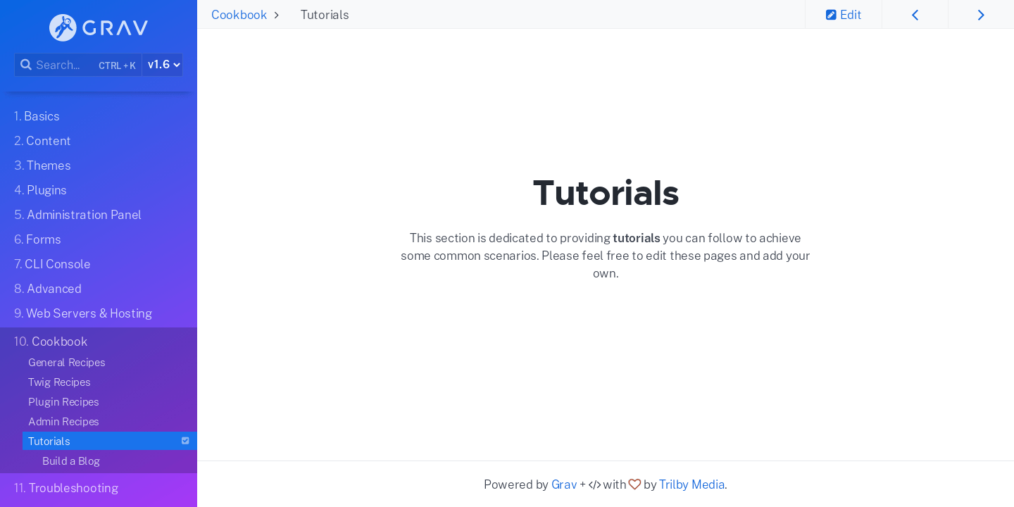 Tutorials | Grav Documentation