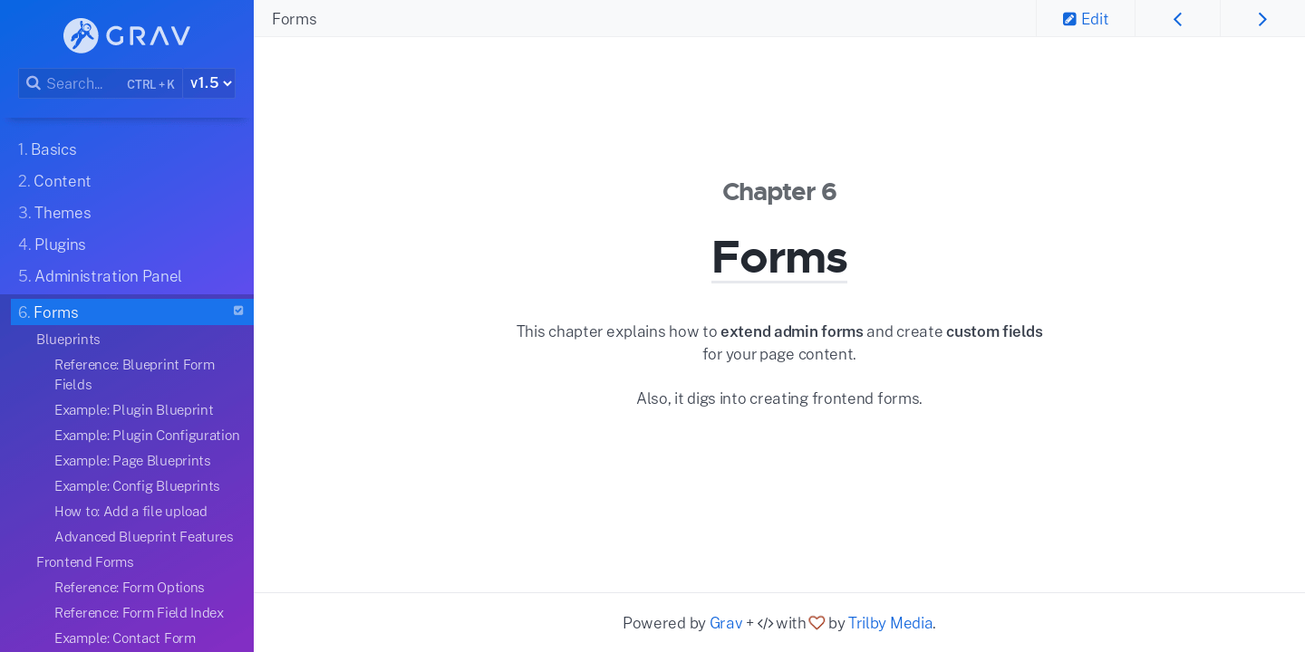 Forms | Grav Documentation