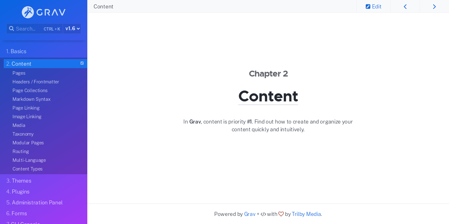 Content | Grav Documentation