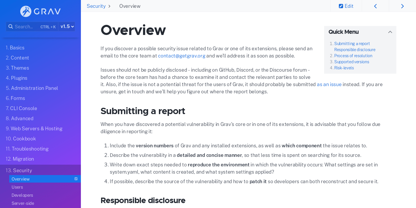 Overview | Grav Documentation