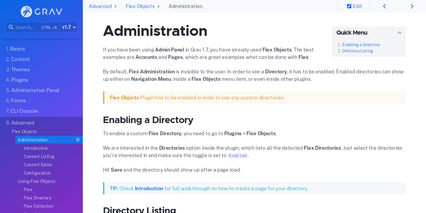 Administration | Grav Documentation