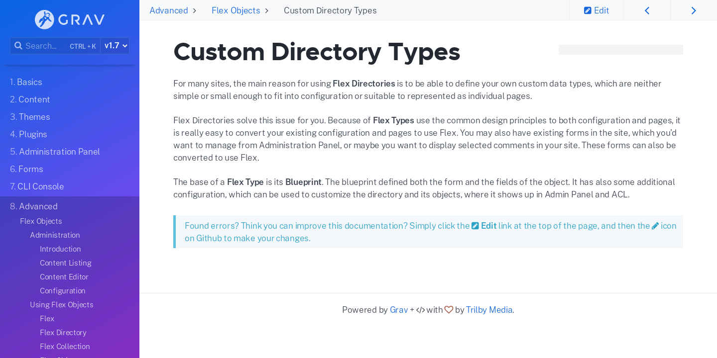 Custom Directory Types | Grav Documentation