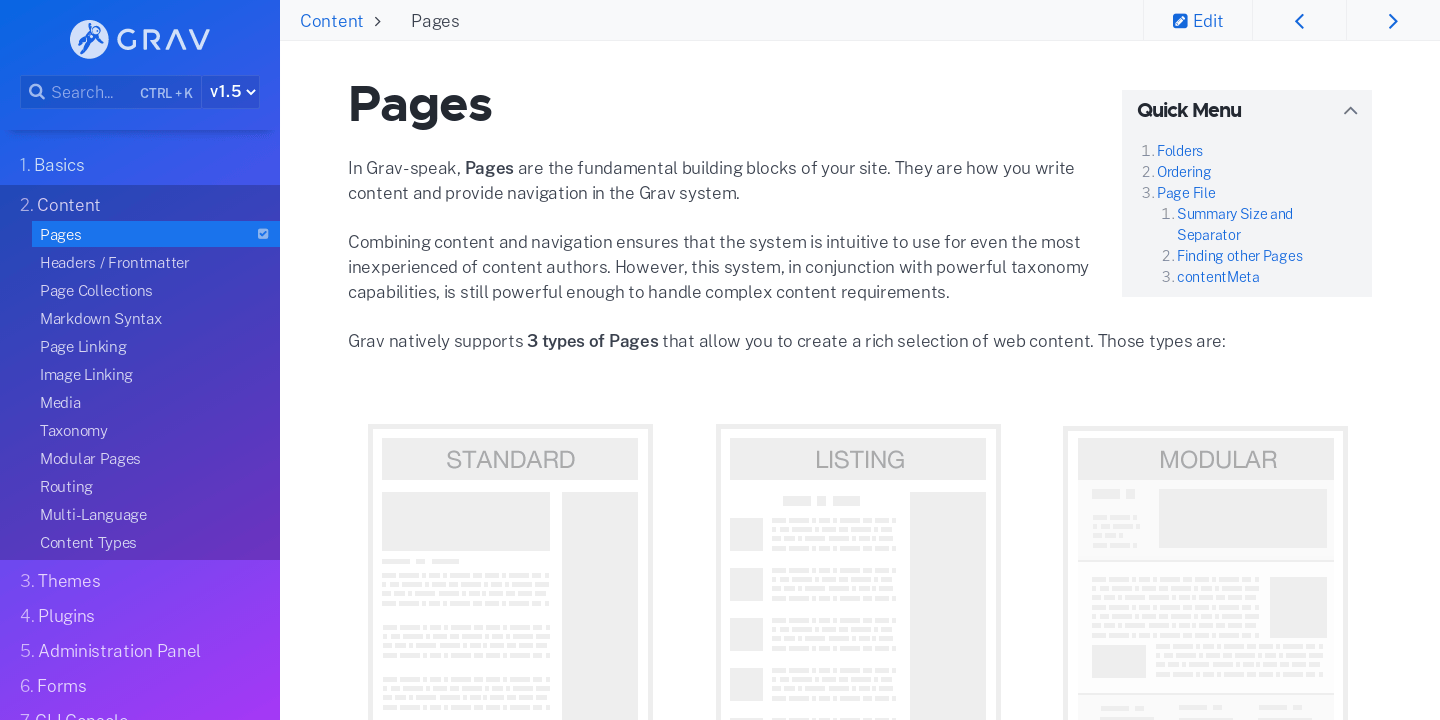 Pages | Grav Documentation