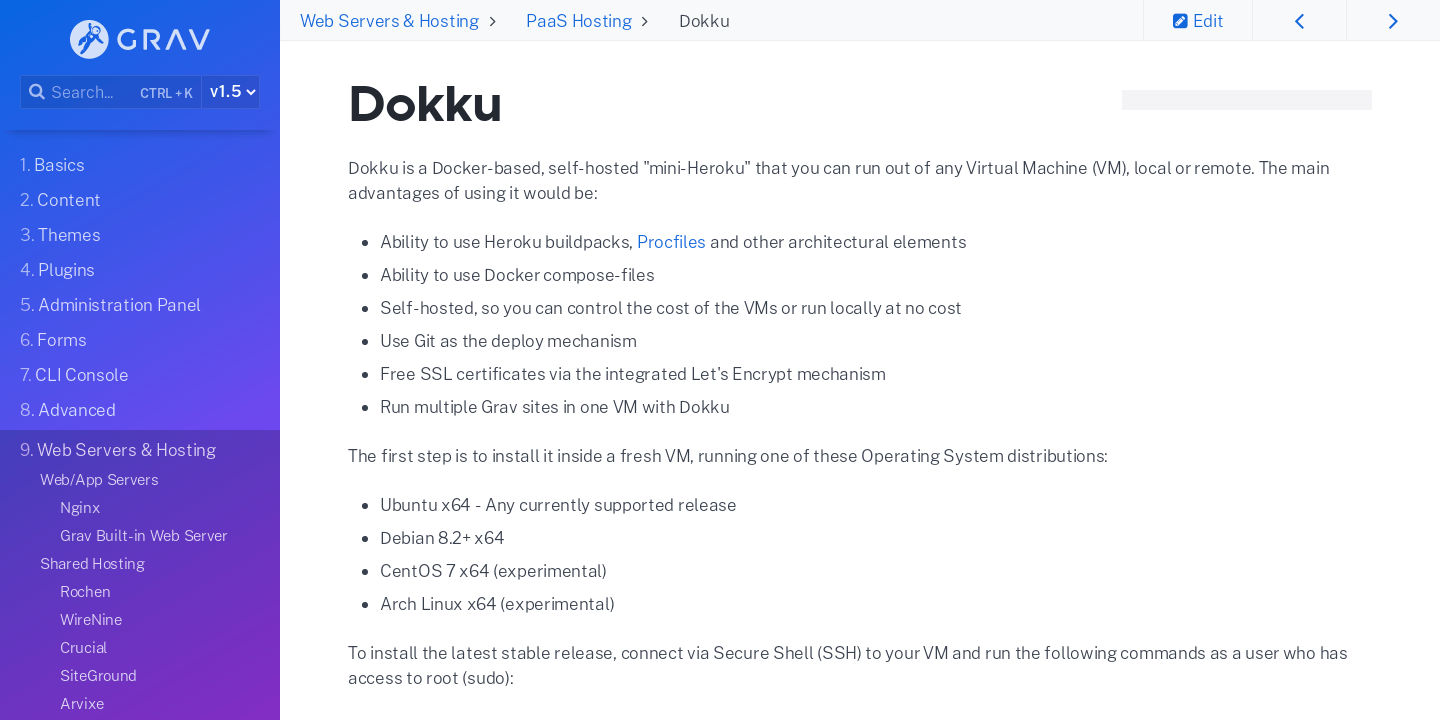 Dokku | Grav Documentation