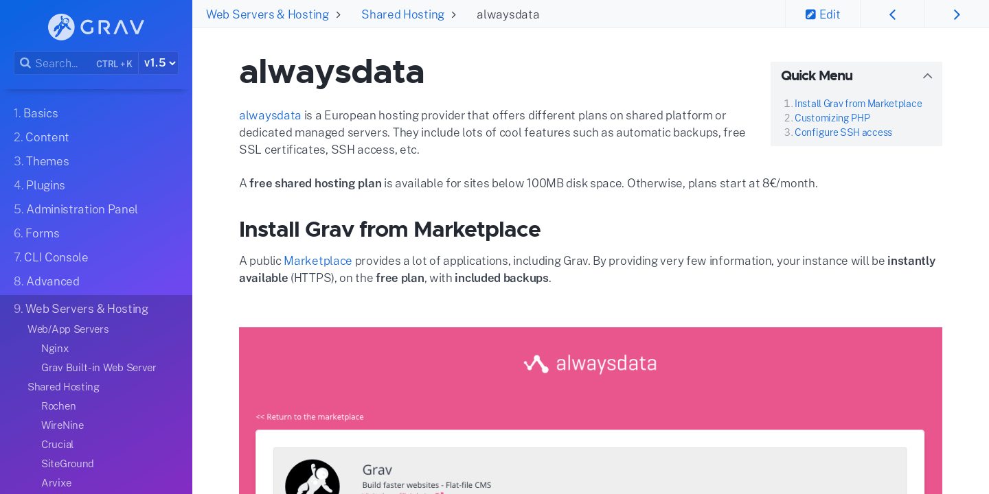 alwaysdata | Grav Documentation