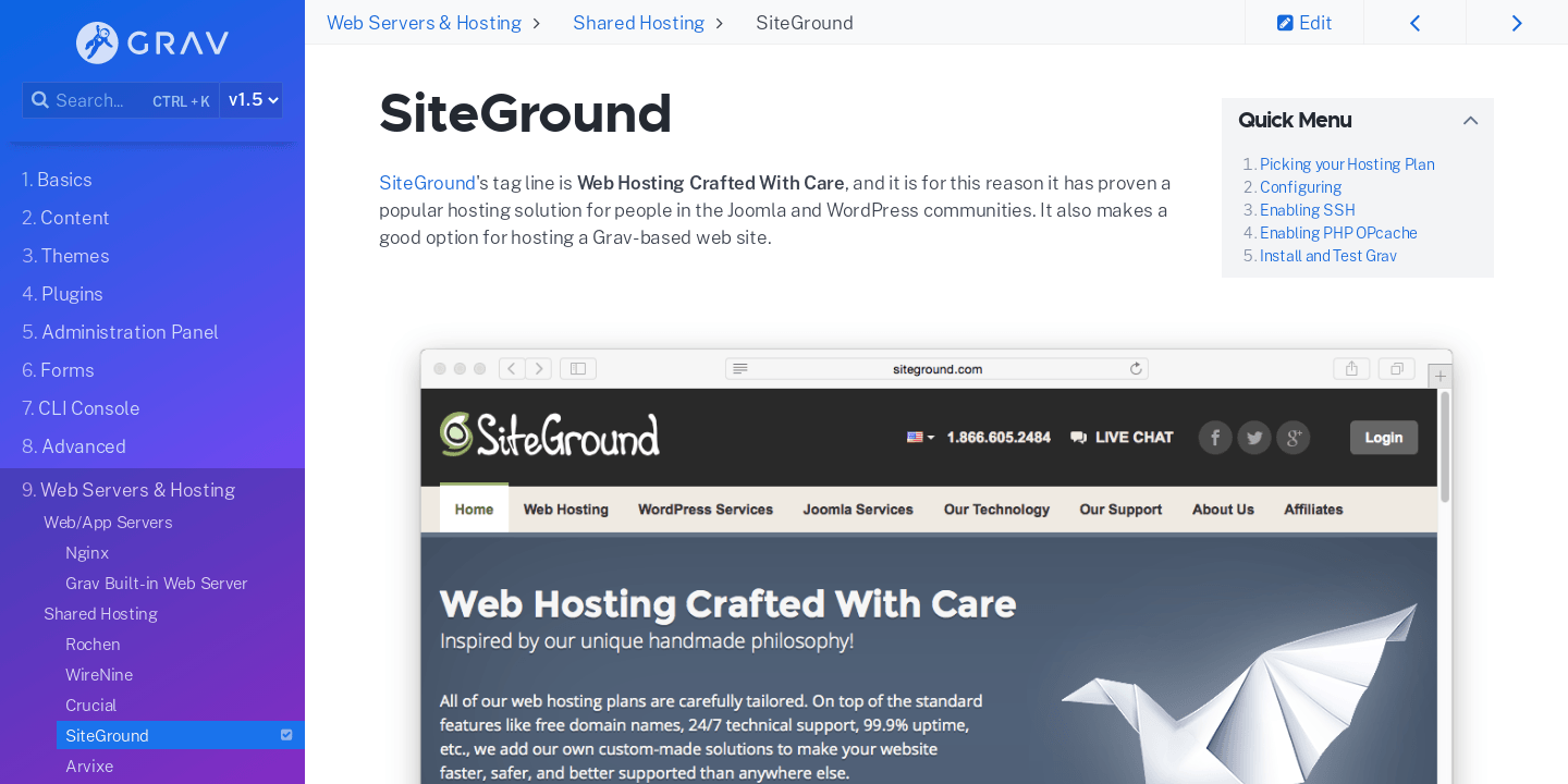 SiteGround | Grav Documentation